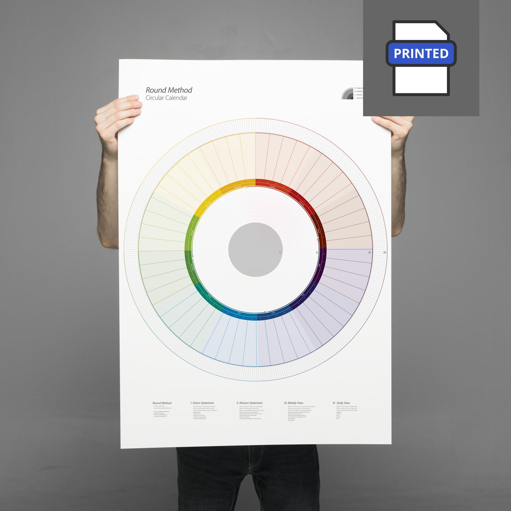 Circular Calendar 2025 (Printed & Digital) - The Round Method